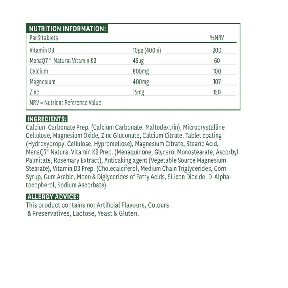 Natures Aid - Osteo Advance Csonttámogató Formula (60 tabletta ...